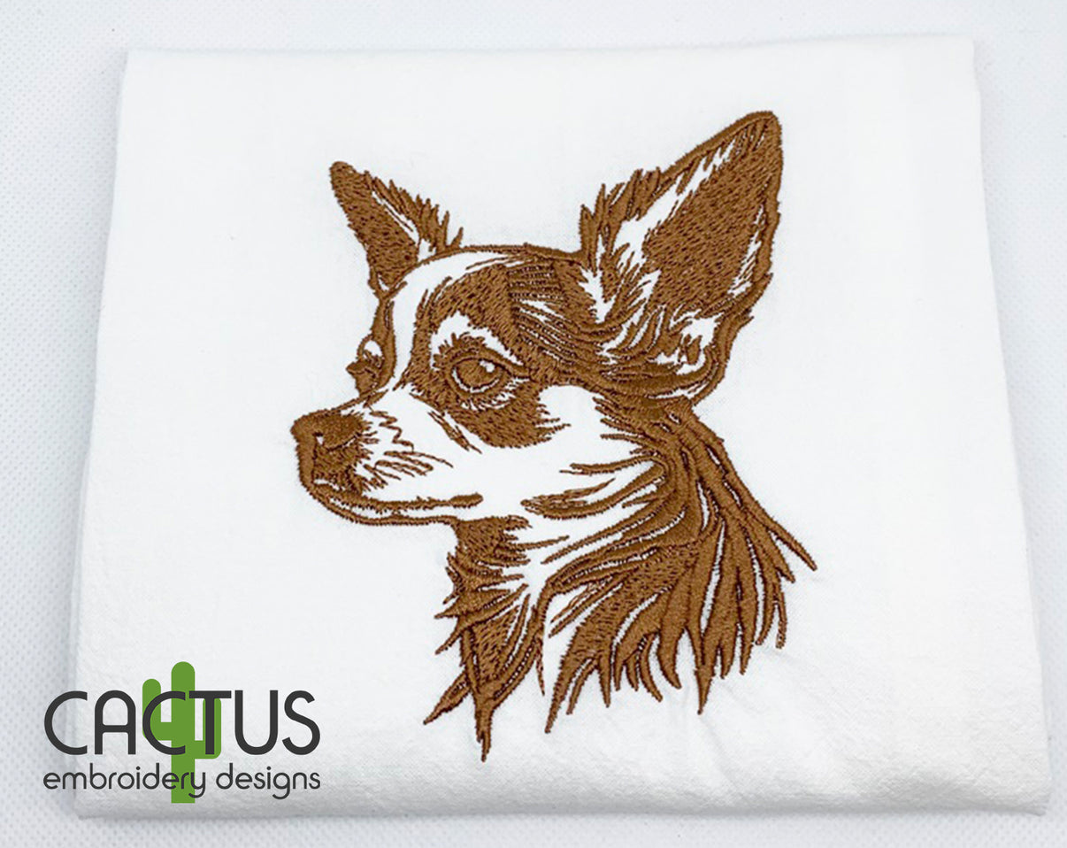 Chihuahua Embroidery Design – Cactus Embroidery Designs