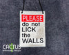 do not LICK the WALLS Door Sign & Patch Embroidery Design – Cactus ...