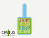 Adopt Don't Shop Snap Tab – Cactus Embroidery Designs