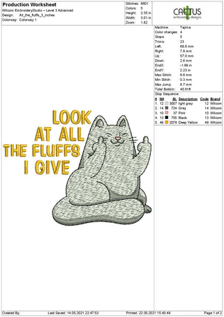 Rude Catto Embroidery Design – Cactus Embroidery Designs