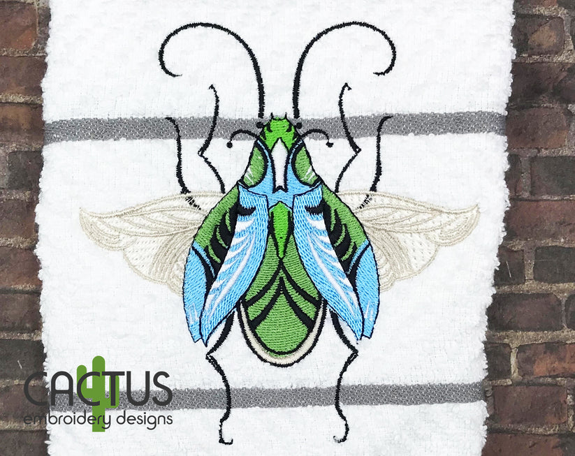 Beetle Embroidery Design – Cactus Embroidery Designs