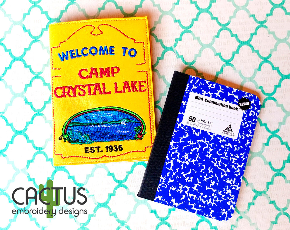 Camp Notebook Cover – Cactus Embroidery Designs