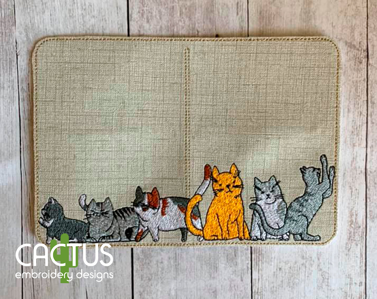 Cats Notebook Cover – Cactus Embroidery Designs