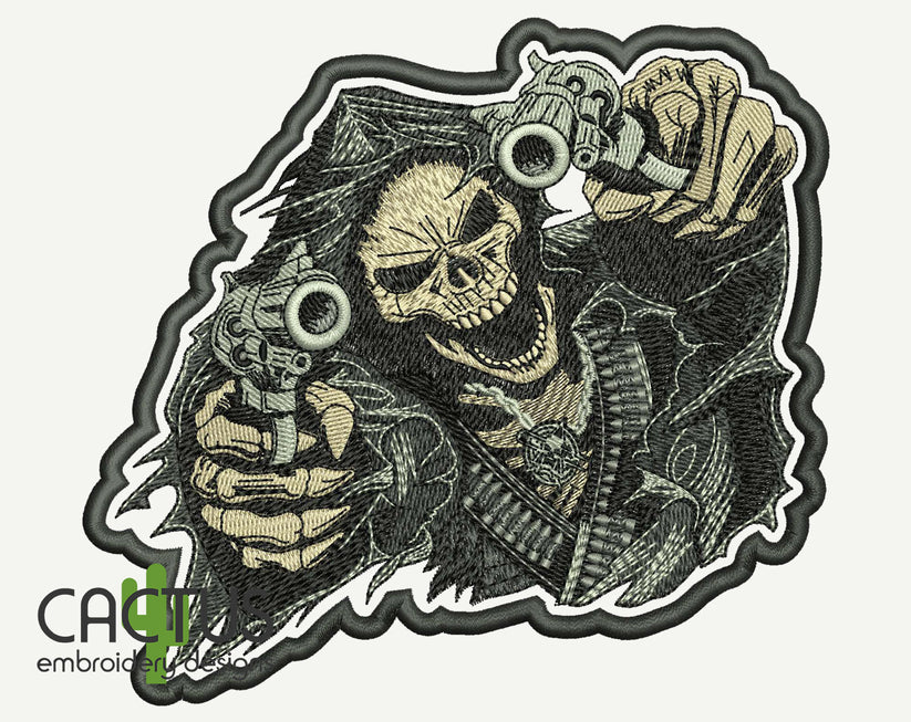 Gunner Patch Embroidery Design – Cactus Embroidery Designs