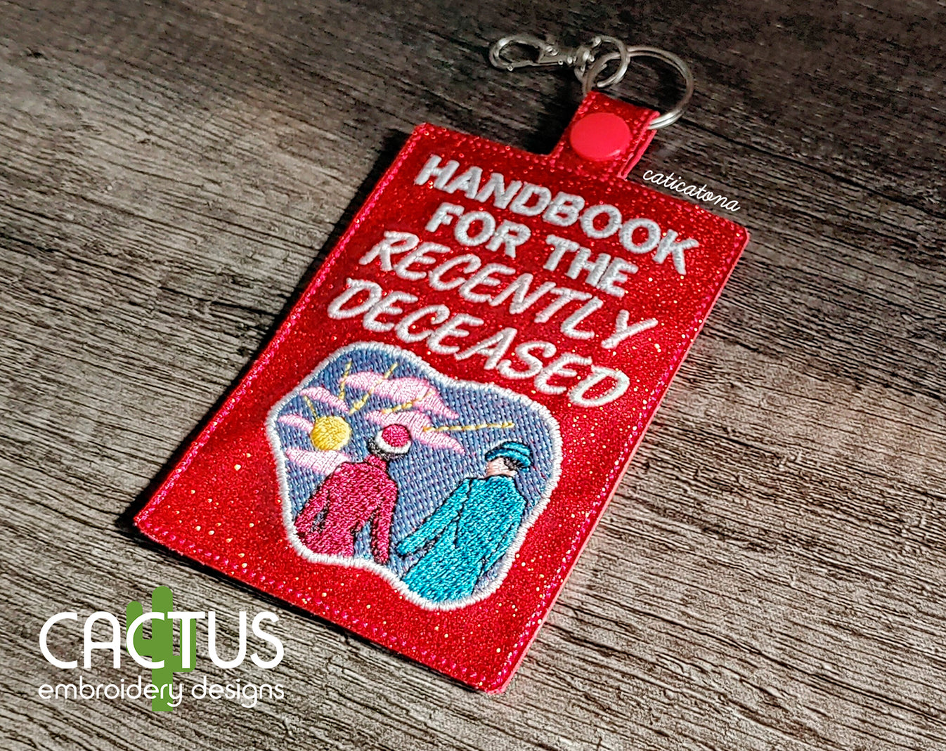 Handbook ID and Vax Card Holder – Cactus Embroidery Designs