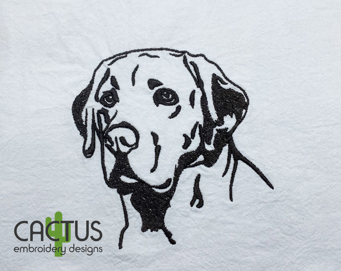 Labrador Embroidery Design – Cactus Embroidery Designs