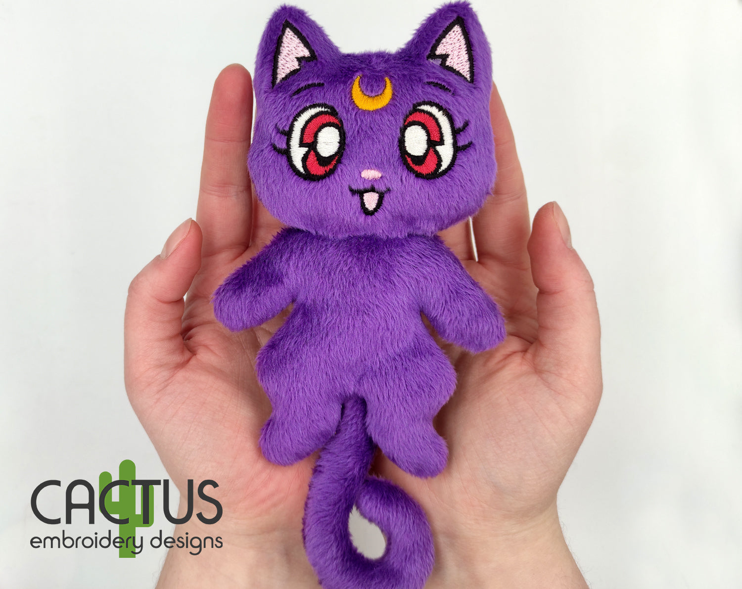 Moon Cat Plushie – Cactus Embroidery Designs