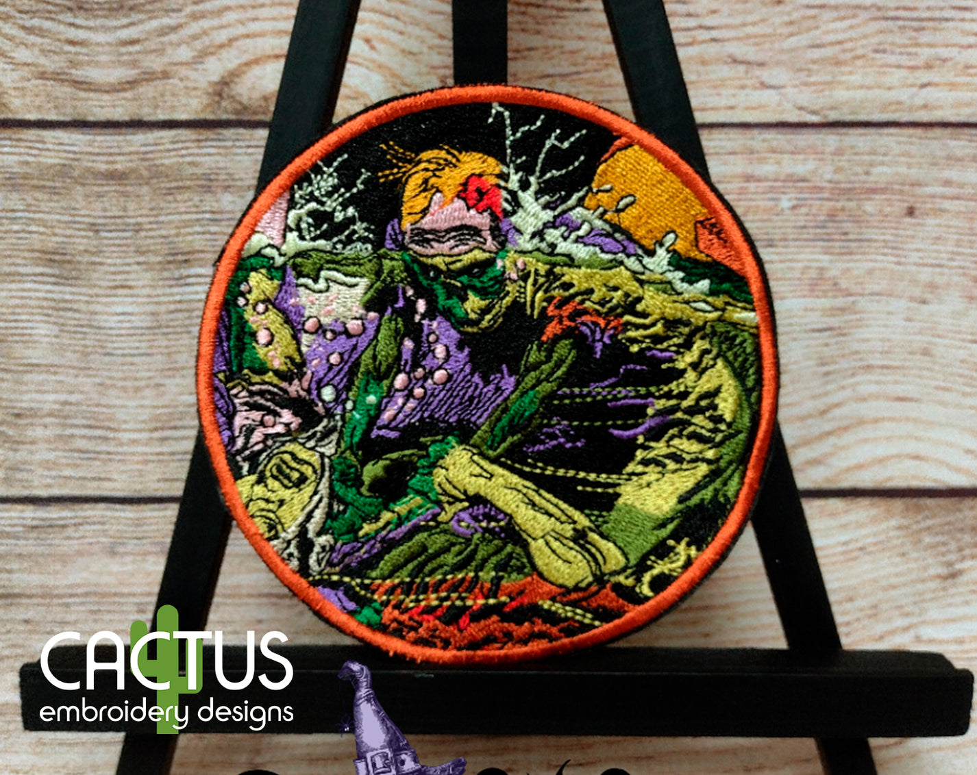 Undead Patch Embroidery Design – Cactus Embroidery Designs